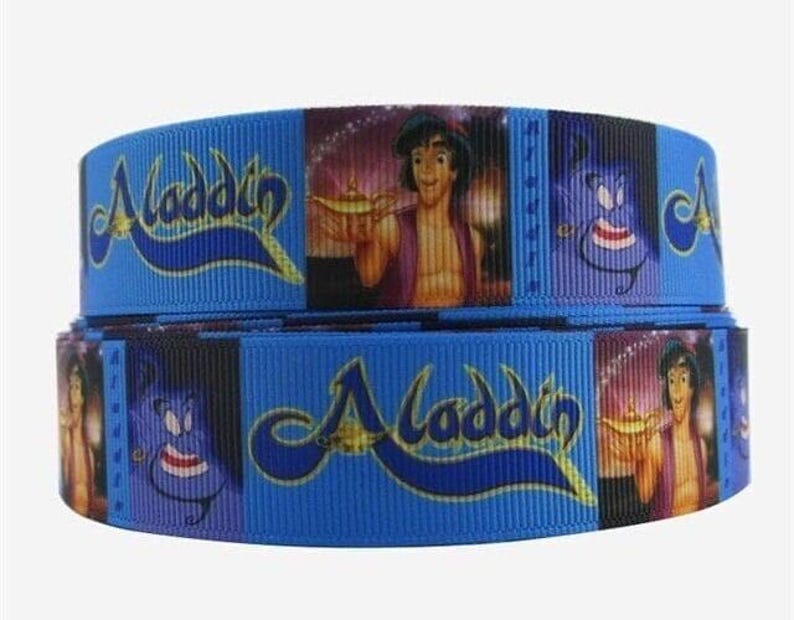 Disney Aladdin Ribbon 1" High Quality Grosgrain Ribbon by the Yard ...