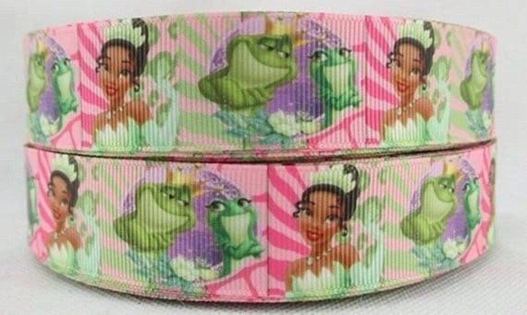 Disney Princess and the Frog Ribbon 1" High Quality Grosgrain Ribbon by ...