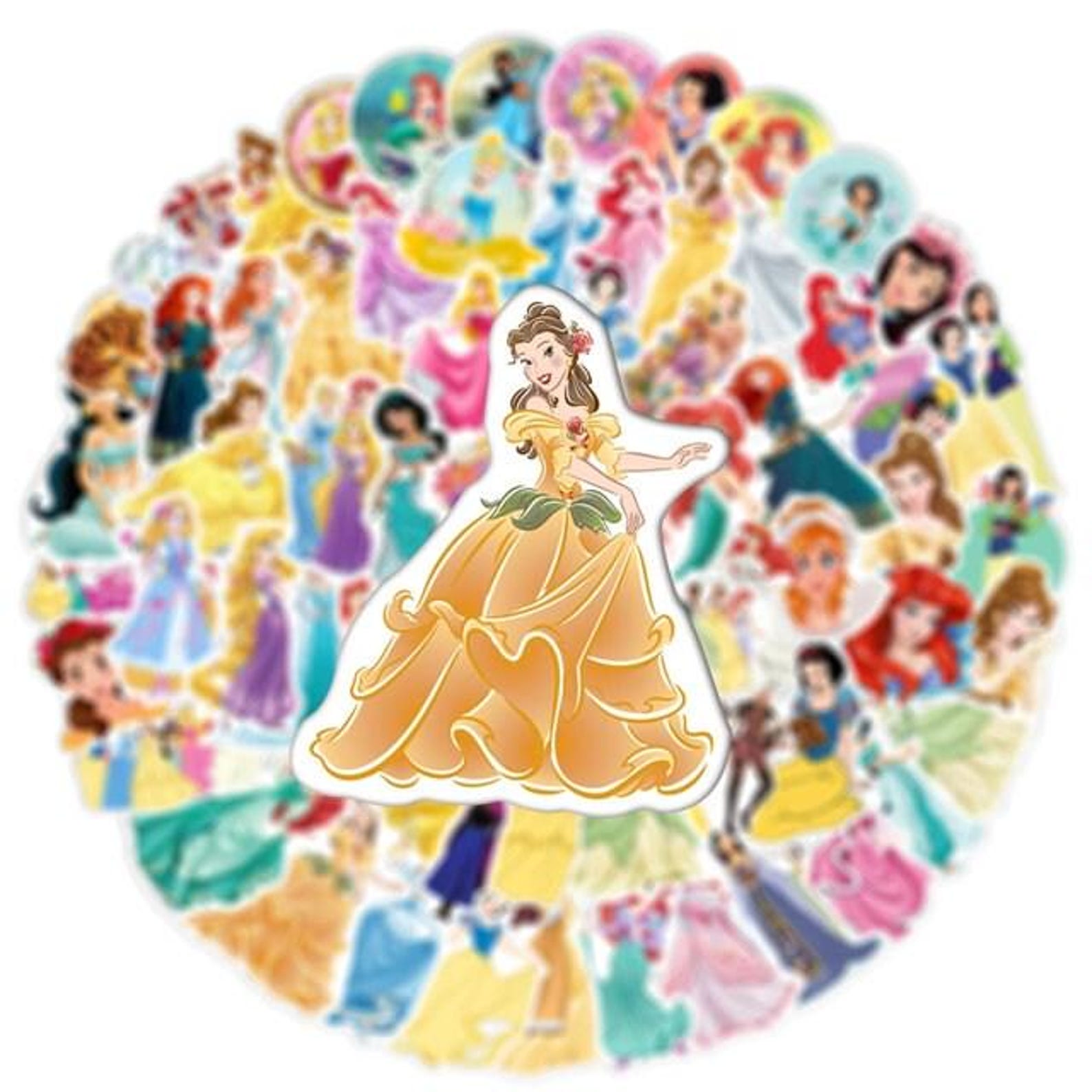 Disney Princess Stickers Pack | Water Resistant | Scrapbooking | Elsa ...