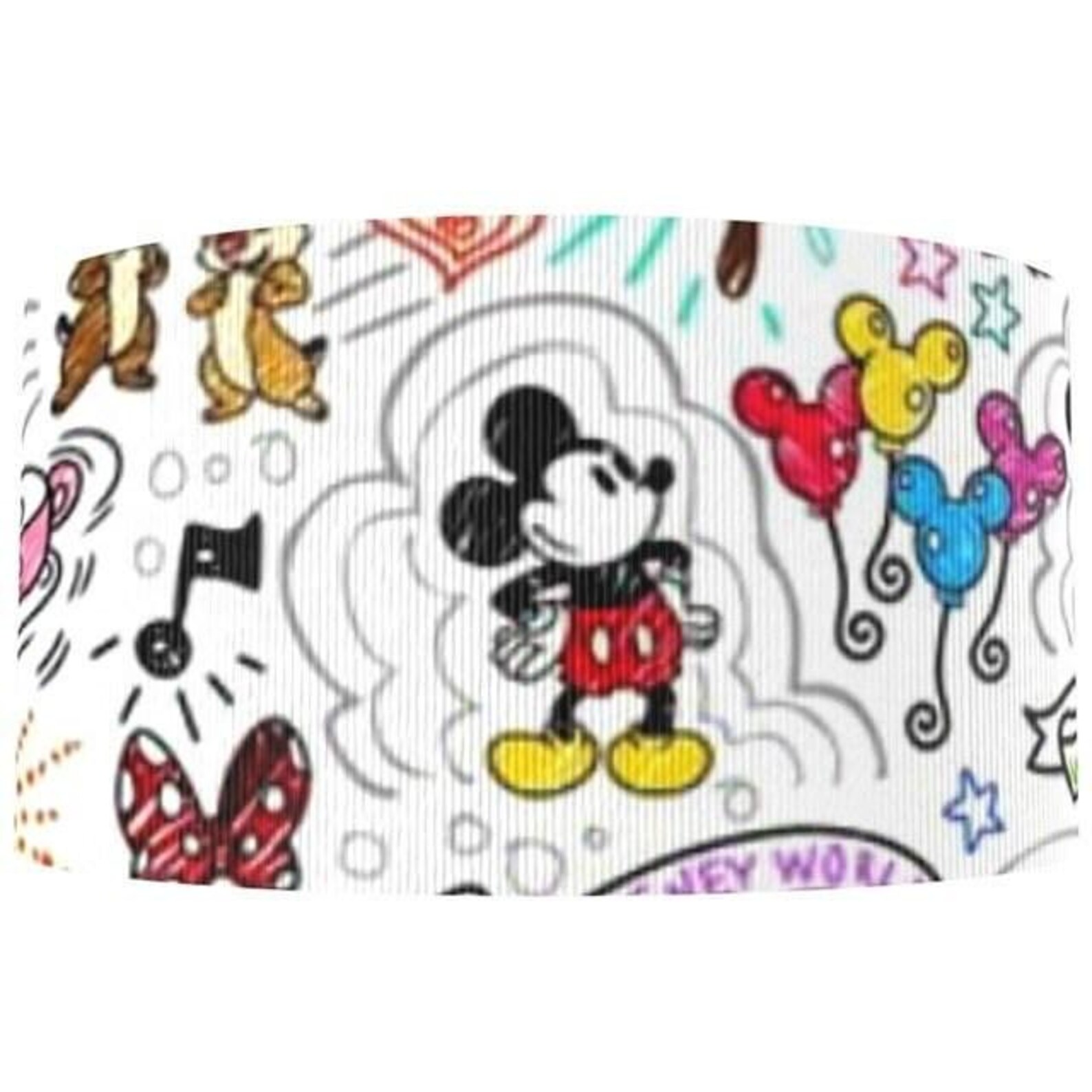 Disney Mickey Ribbon 1", 1.5" and 2" High Quality Grosgrain Ribbon by ...