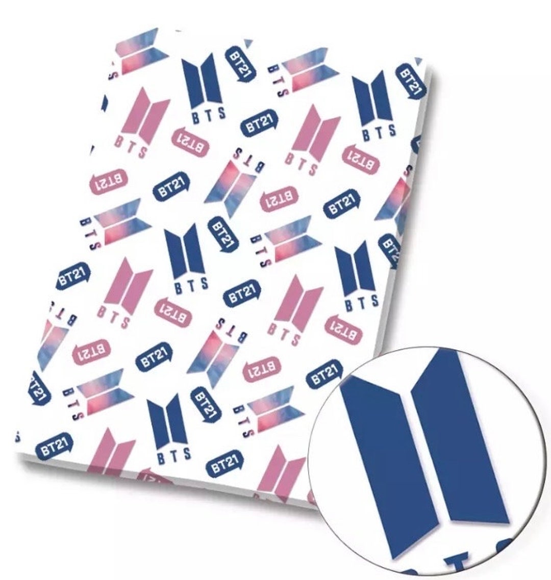 BTS Fabric 100% Cotton Fabric by the Yard Bt21 Fabric Kpop - Etsy