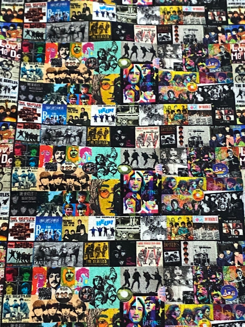 Beatles Fabric 100% Cotton Fabric by the Yard Paul Mccartney - Etsy
