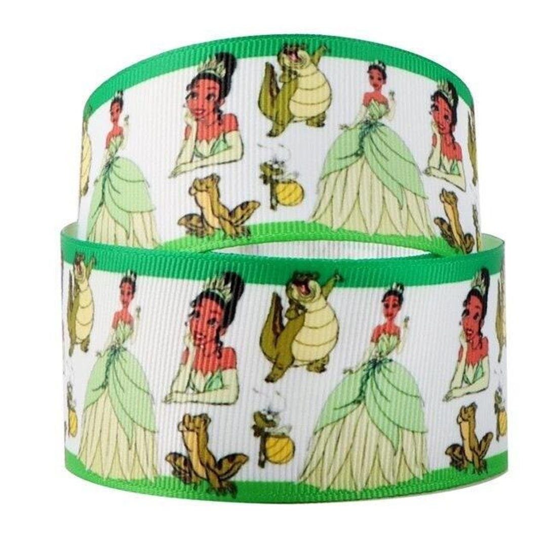 Disney Princess and the Frog Ribbon 1" & 1.5" High Quality Grosgrain ...