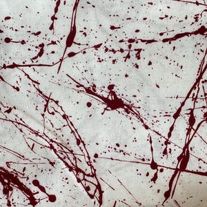 Blood Splatter Halloween Fabric 100% Cotton Fabric by the Yard Bloody ...