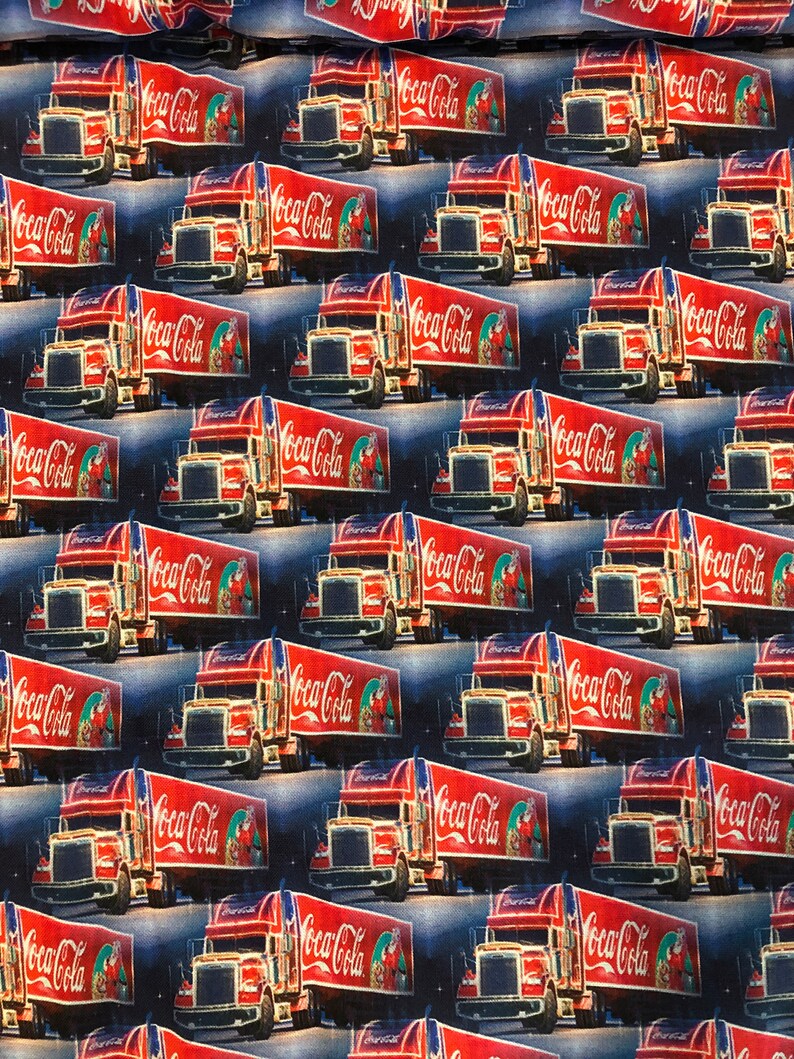 Coca Cola Fabric 100% Cotton Fabric by the Yard Coke Fabric 18 - Etsy