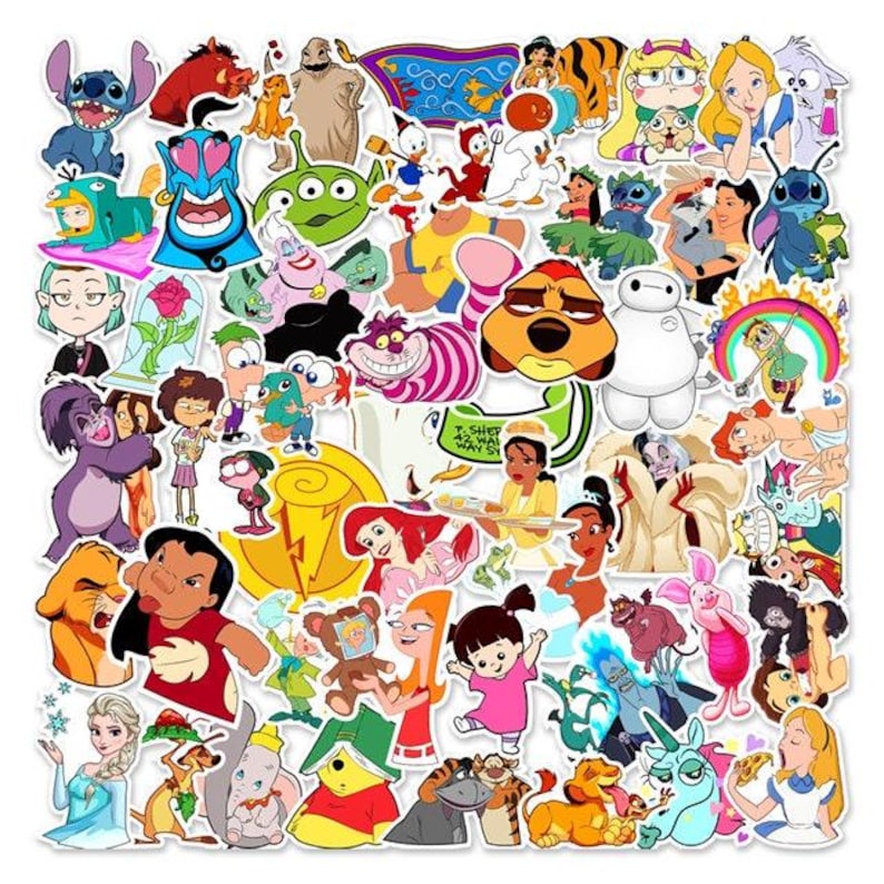 Playhouse Disney Stickers Pack | Water Resistant | Scrapbooking ...