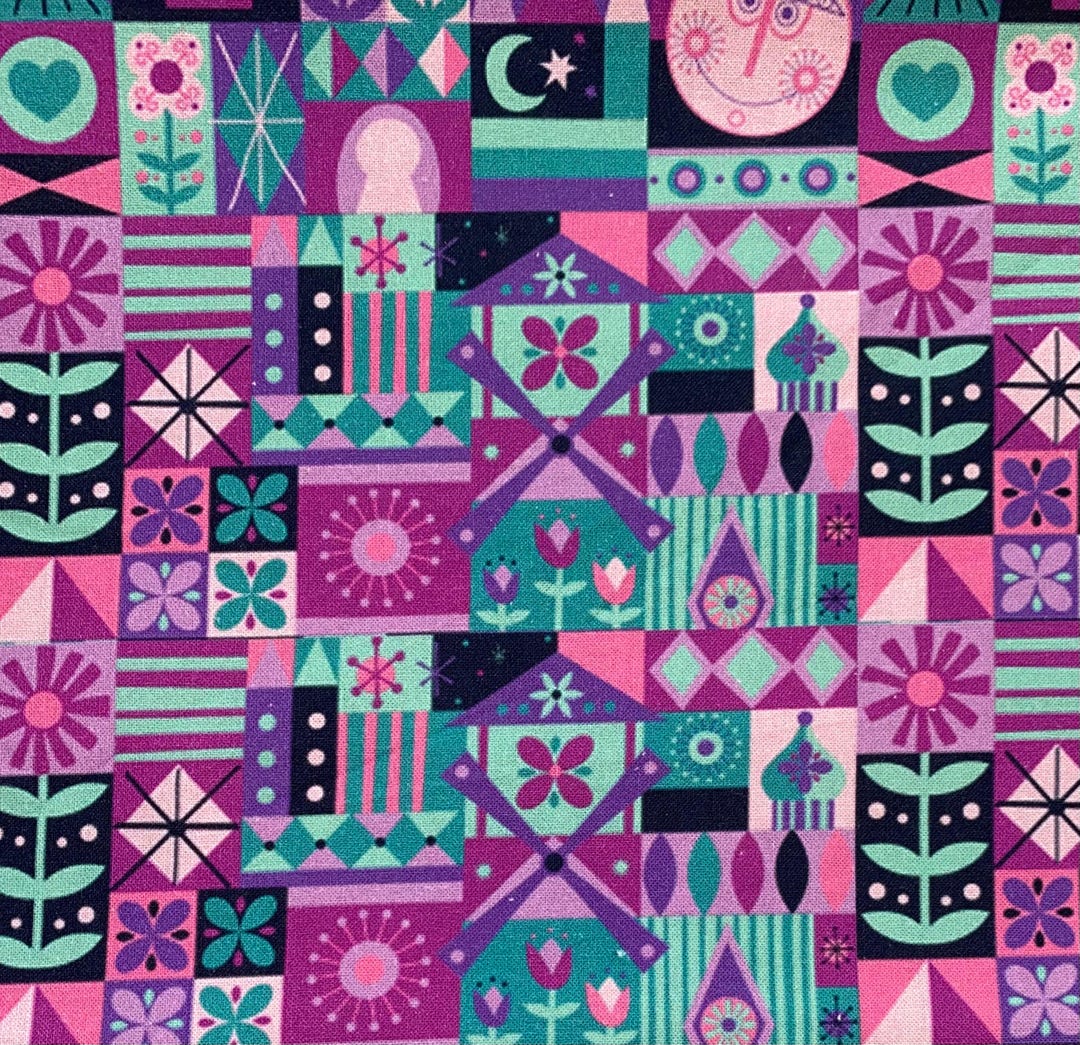 It’s a Small World Fabric 100% Cotton Fabric by the Yard Disney World ...