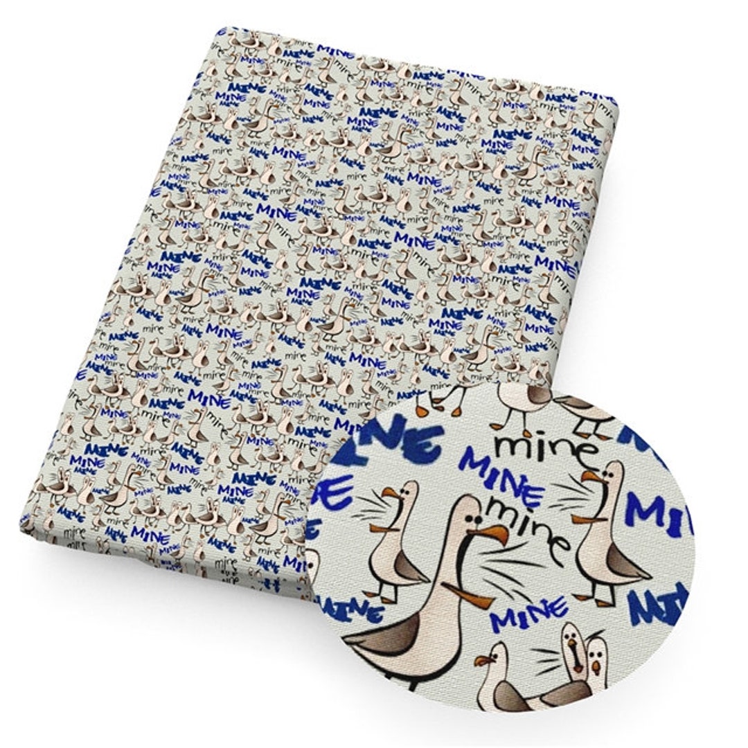 Disney Finding Nemo Fabric 100% Cotton Fabric by the Yard Disney Mine ...