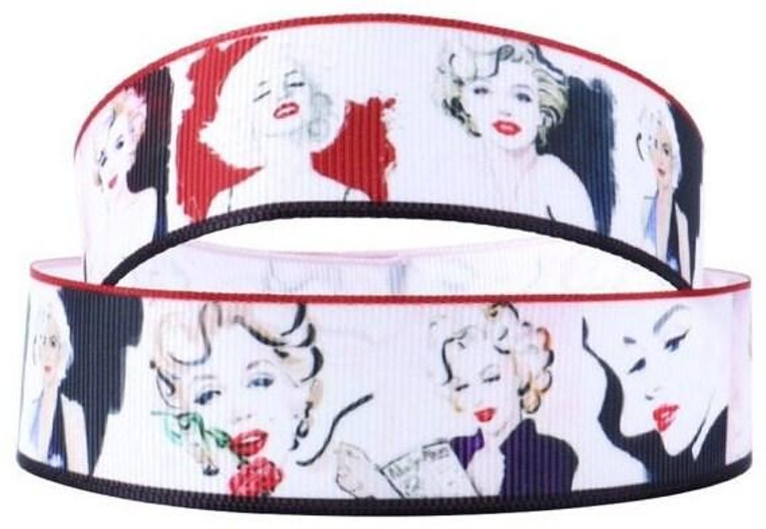 Marilyn Monroe Ribbon 1" High Quality Grosgrain Ribbon by the Yard ...