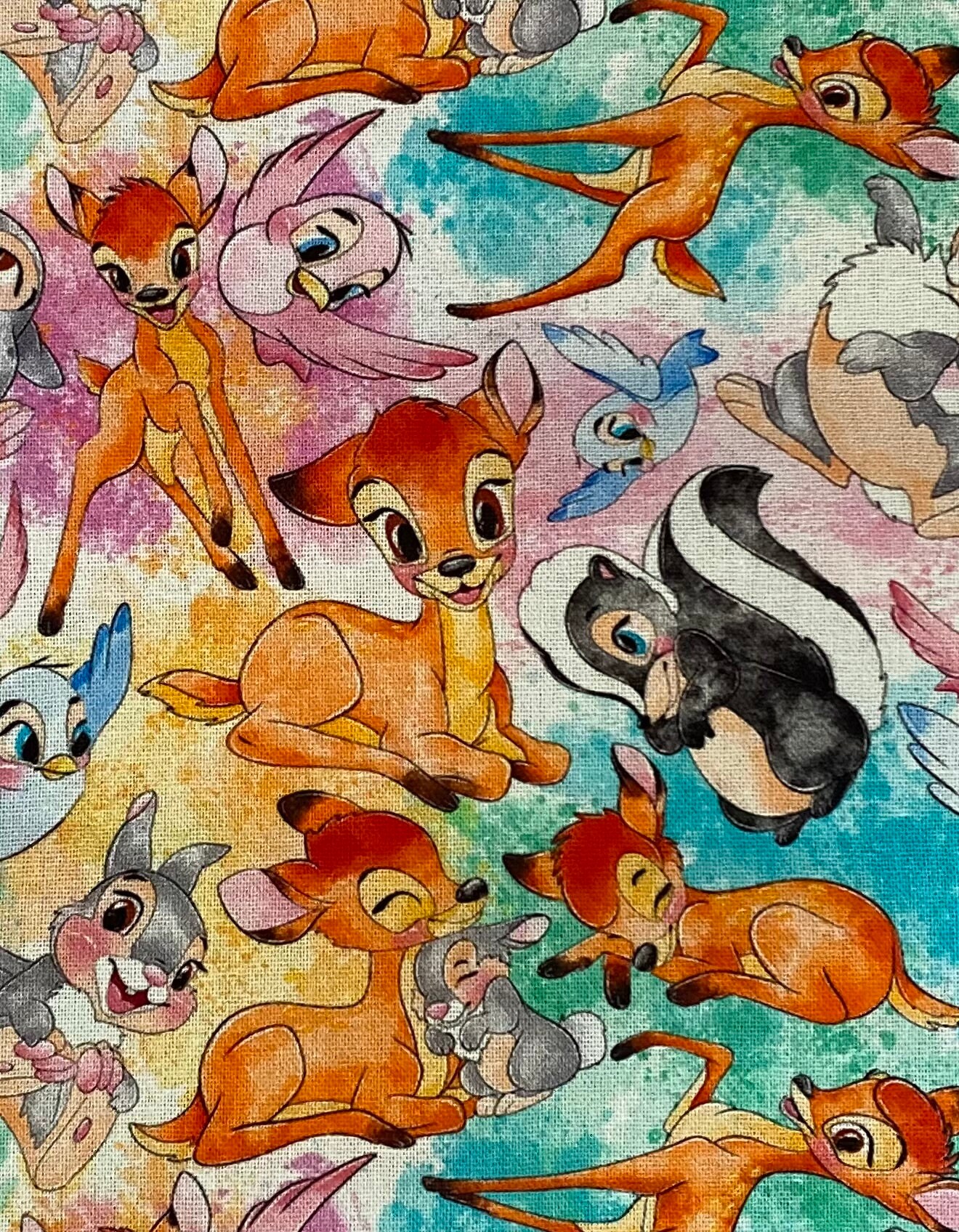 Disney Bambi Fabric 100% Cotton Fabric Fat Quarter Tumbler Cut - Etsy