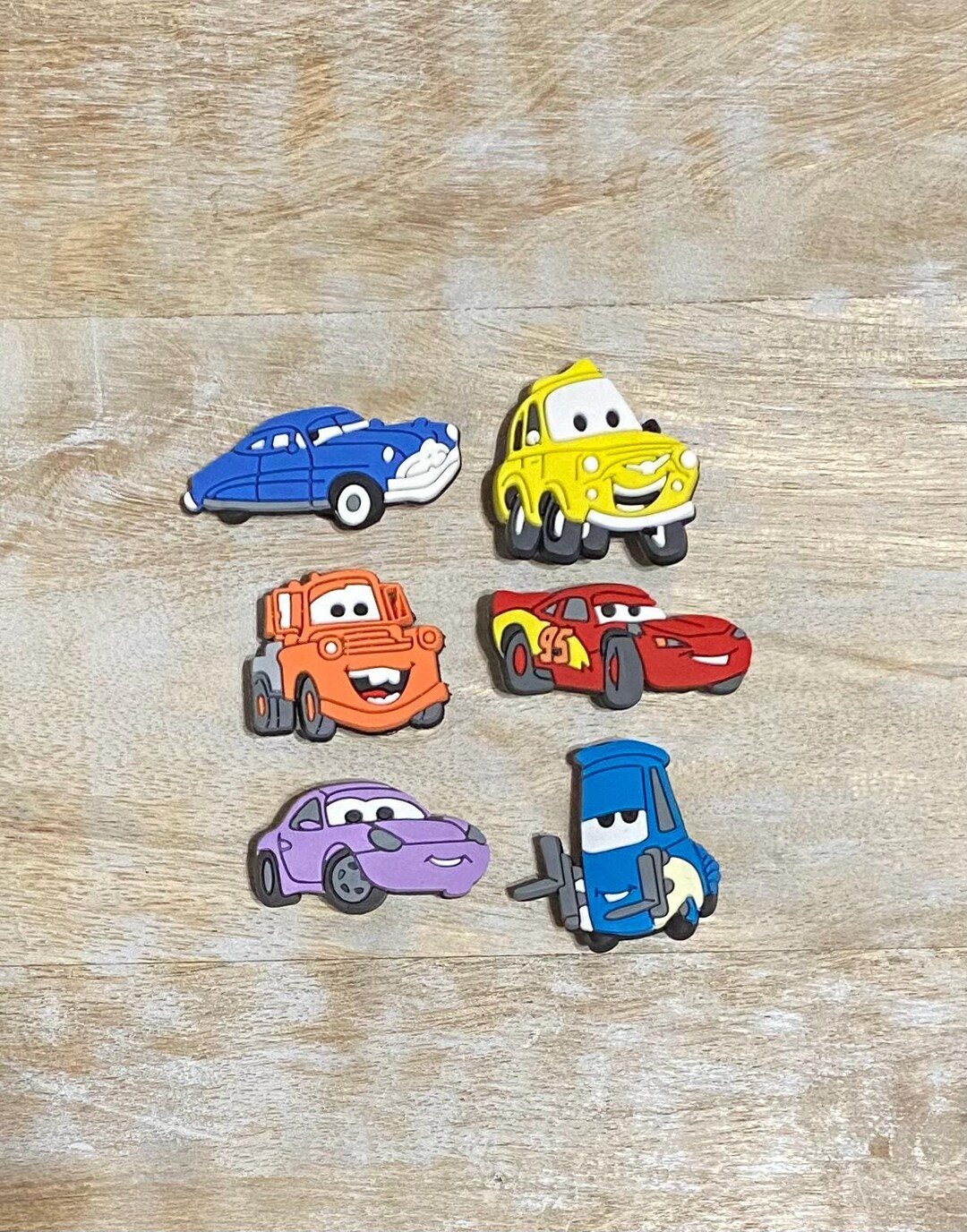 Cars Shoe Charms Rubber Accessory Charms Disney Lightning Mcqueen Tow ...