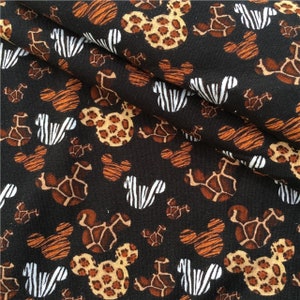 Disney Animal Kingdom Fabric 100% Cotton Fabric by the Yard Safari ...
