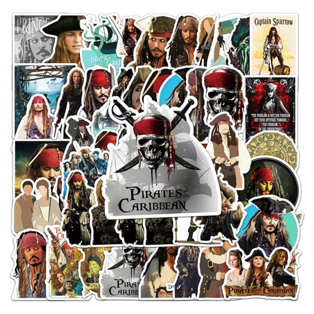 Disney Pirates of the Caribbean Stickers | Sticker Packs Water ...