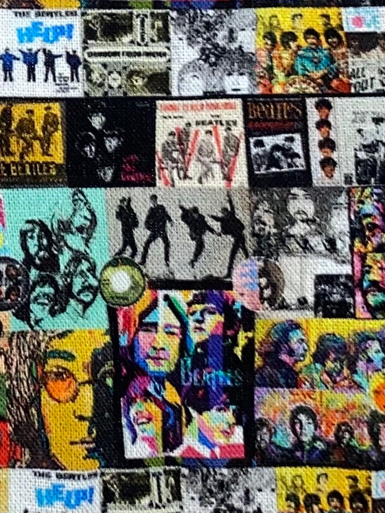 Beatles Fabric 100% Cotton Fabric Fat Quarter Tumbler Cut Paul - Etsy