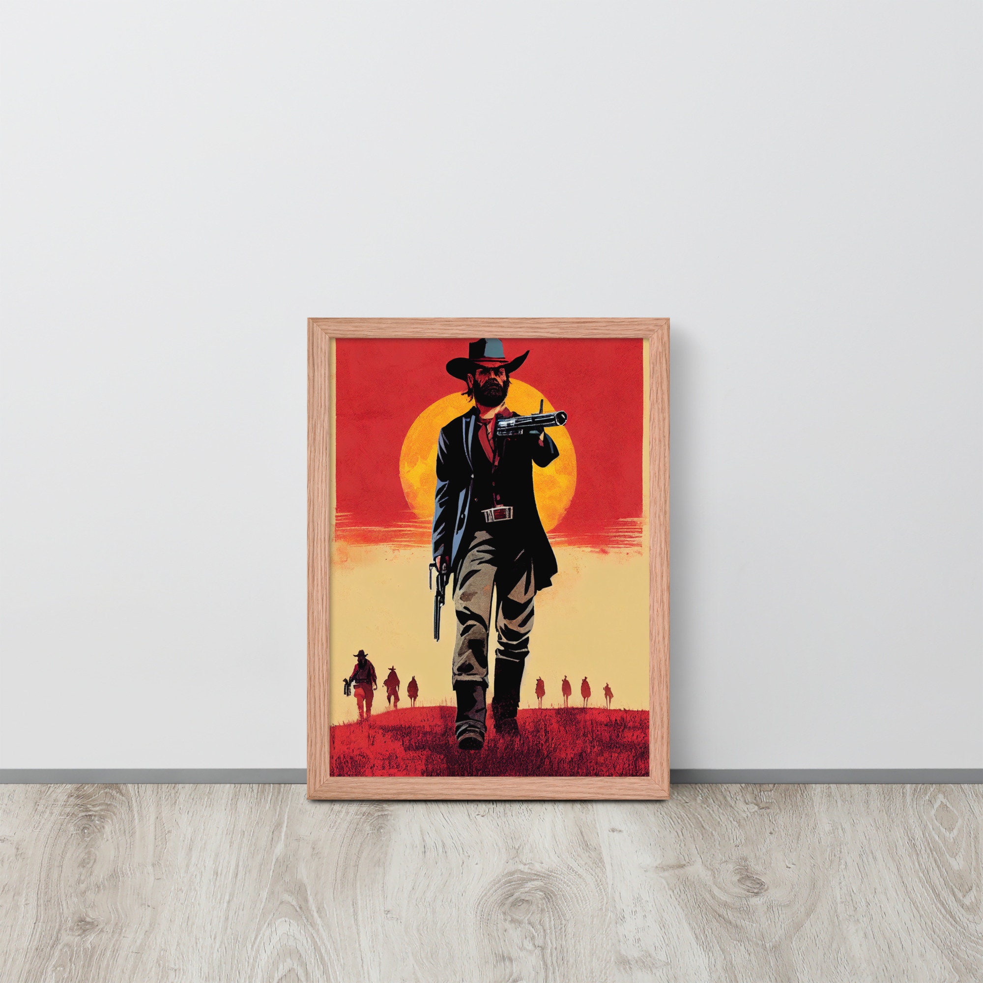 RDR2 Framed Framed Video Game Poster Print Desk Art Home - Etsy