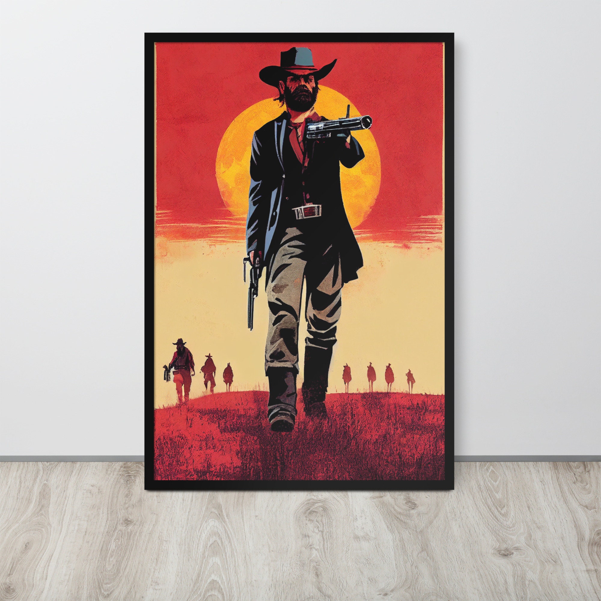 RDR2 Framed Framed Video Game Poster Print Desk Art Home - Etsy