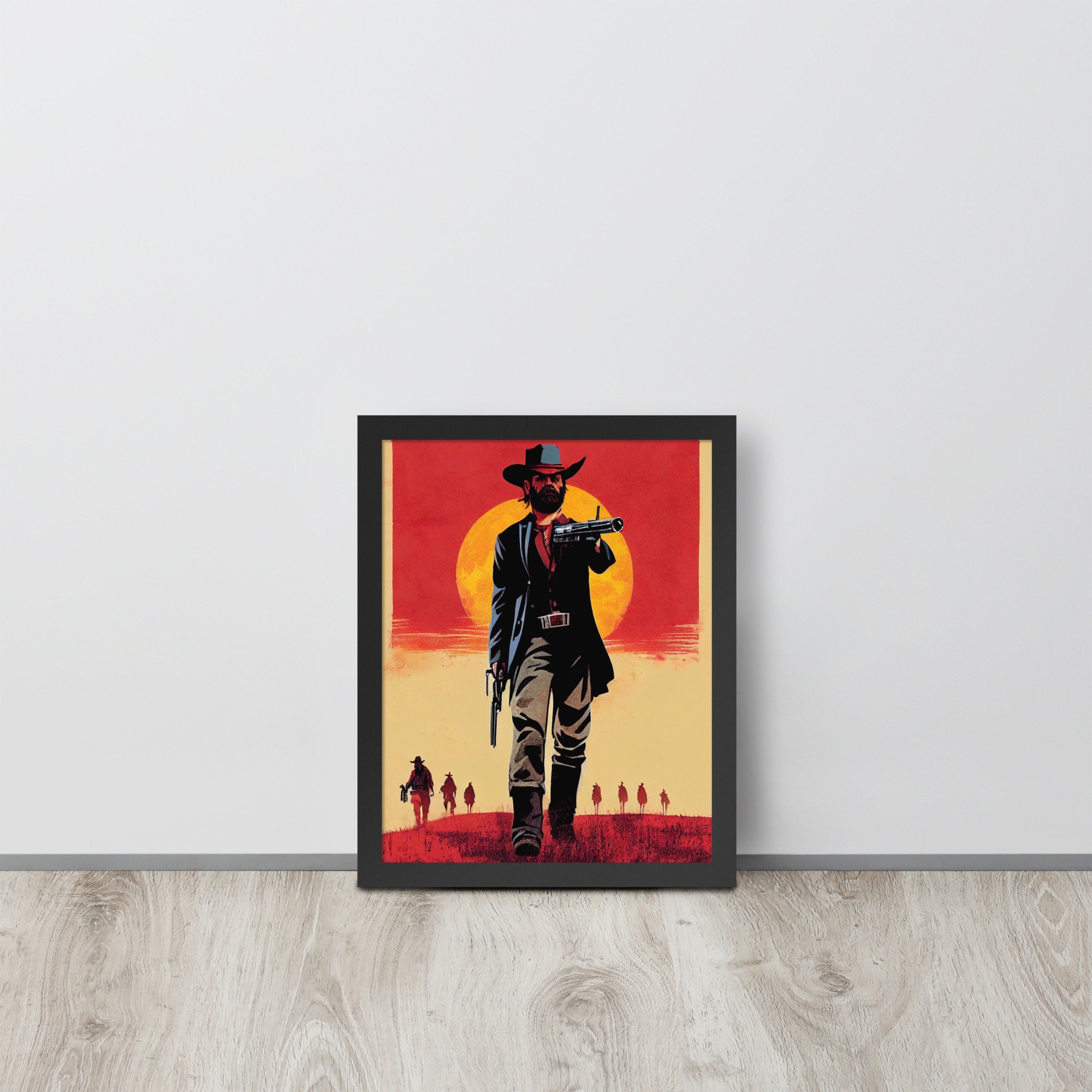 RDR2 Framed Framed Video Game Poster Print Desk Art Home - Etsy