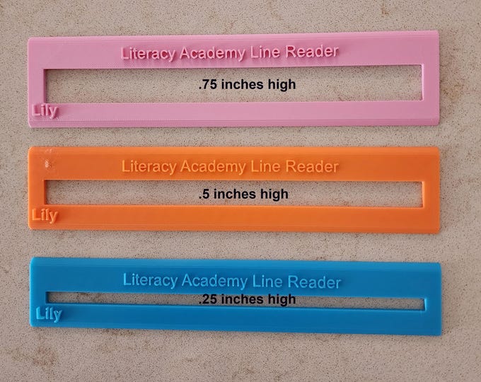 Reading Aid for Dyslexia and Adhd, Reading Guage, Reading Ruler, Line ...