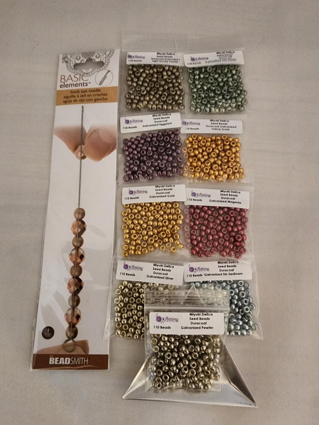 Miyuki Delica 6/0 Seed Bead Kit, Galvanized Duracoat Finish - Etsy