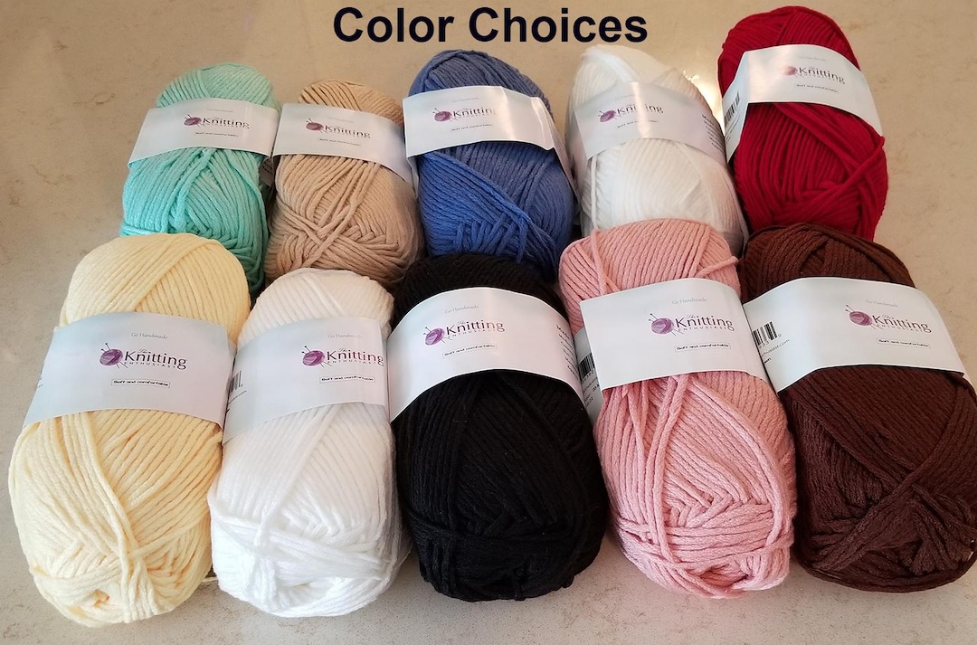 100% Acrylic Knitting Yarn - 4 Ply Acrylic Yarn - Worsted Weight ...
