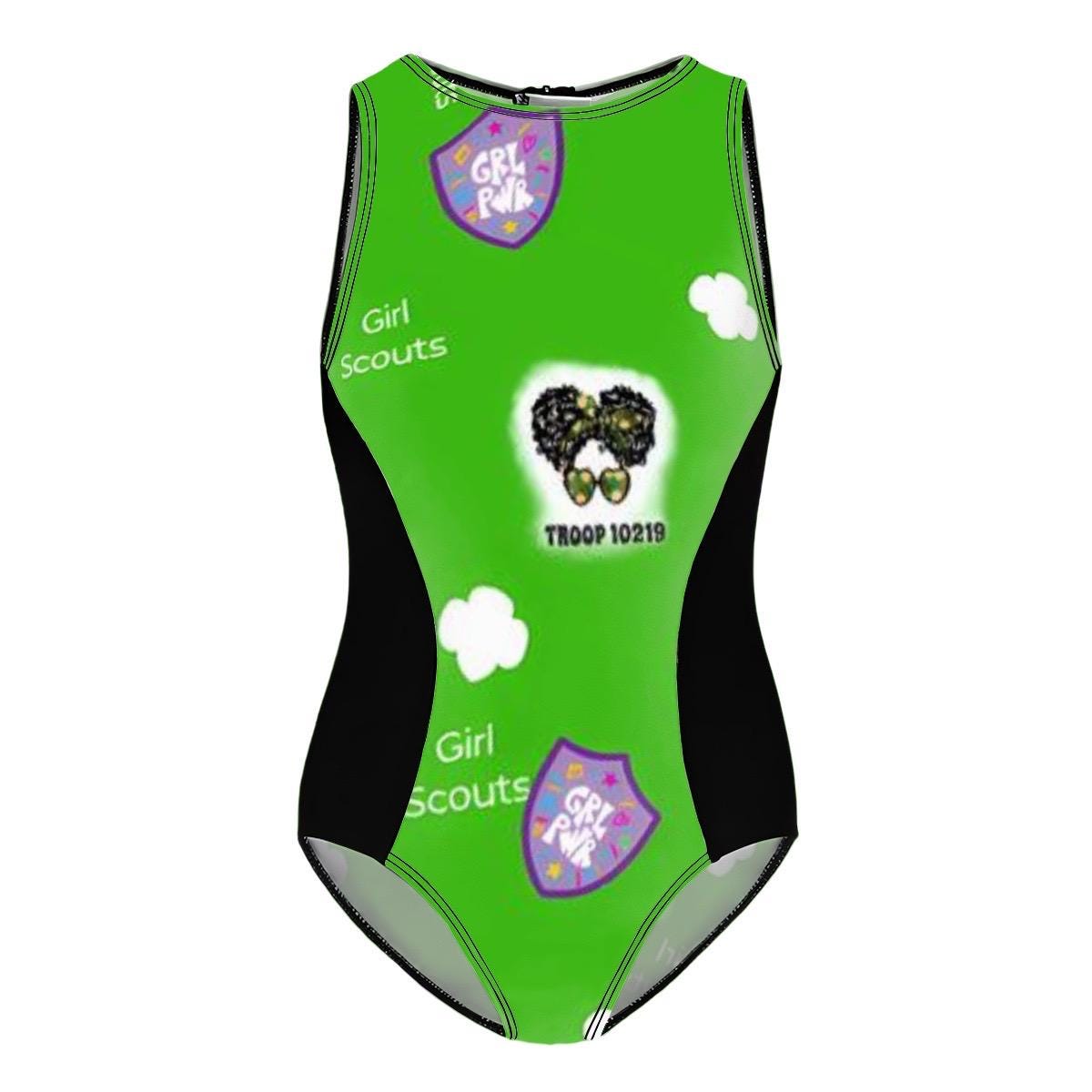 Girl Scout Custom Girls Swimsuit - Etsy