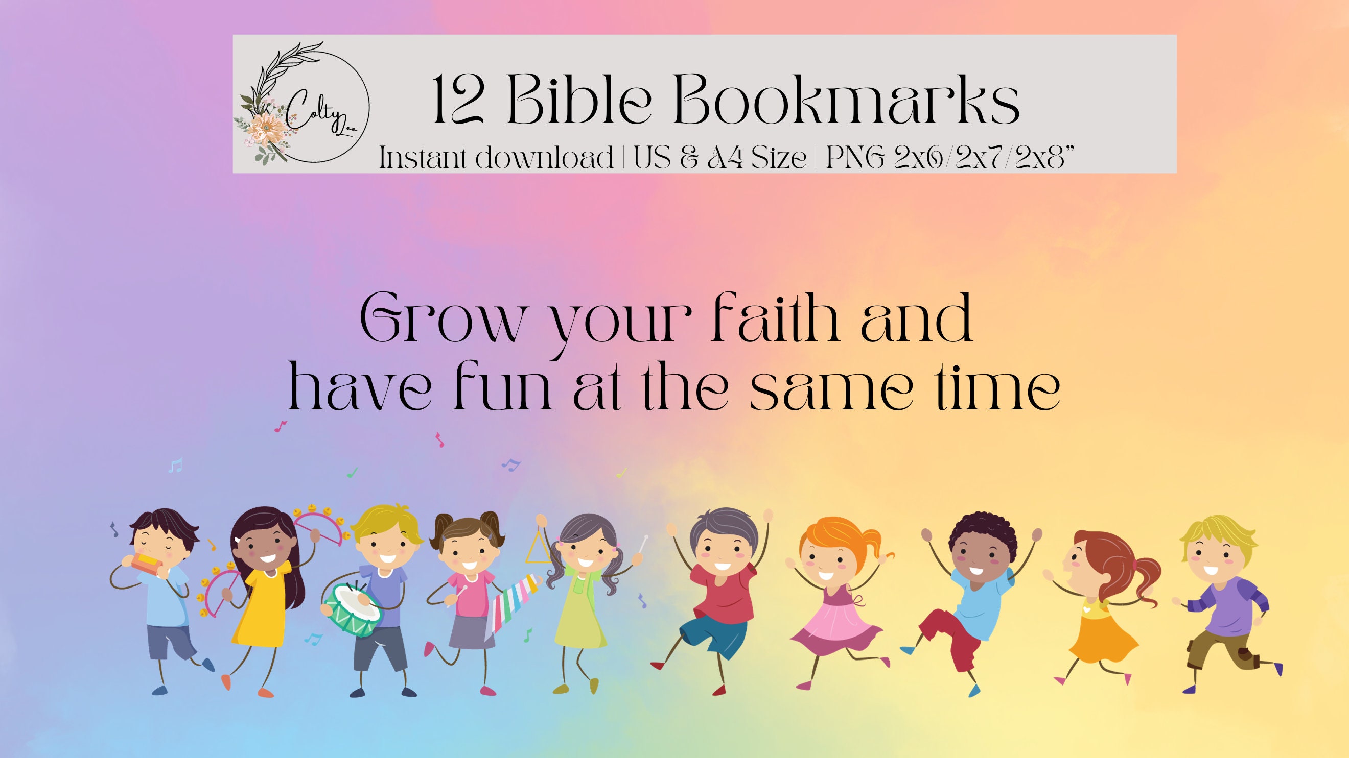 12 Children's Bible Verse Coloring Bookmarks 1.0 | Christian Bookmarks ...