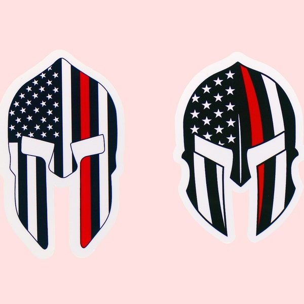 Thin Red Line Sticker - Etsy