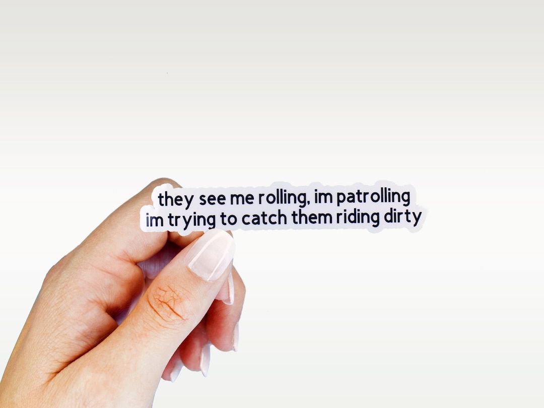 They See Me Rolling Sticker Police Sticker Cop Sticker - Etsy