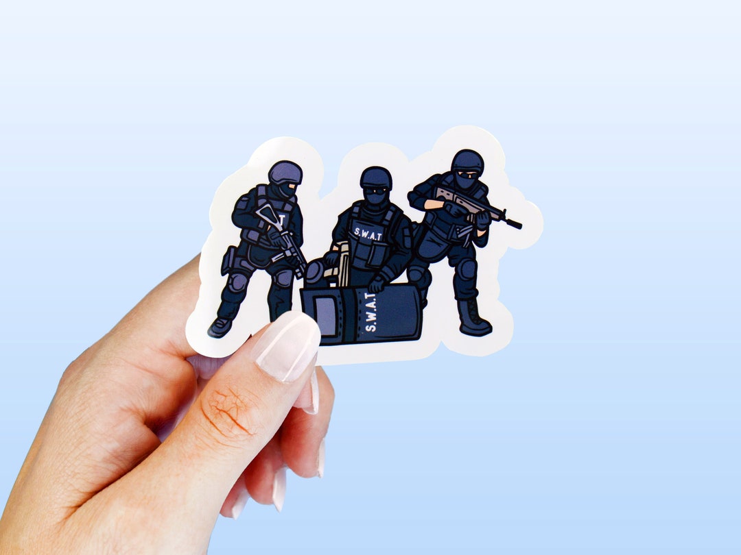 S.W.A.T. Sticker SWAT Sticker Police Sticker Thin Blue Line Sticker ...