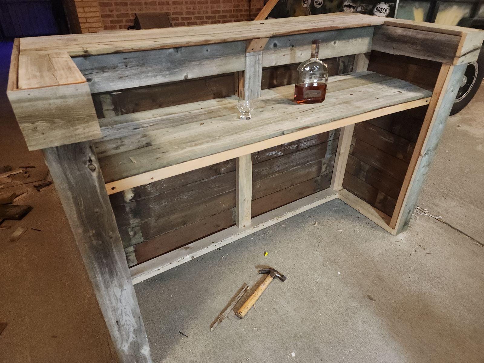 Real Wood Custom Tiki Bar - Etsy