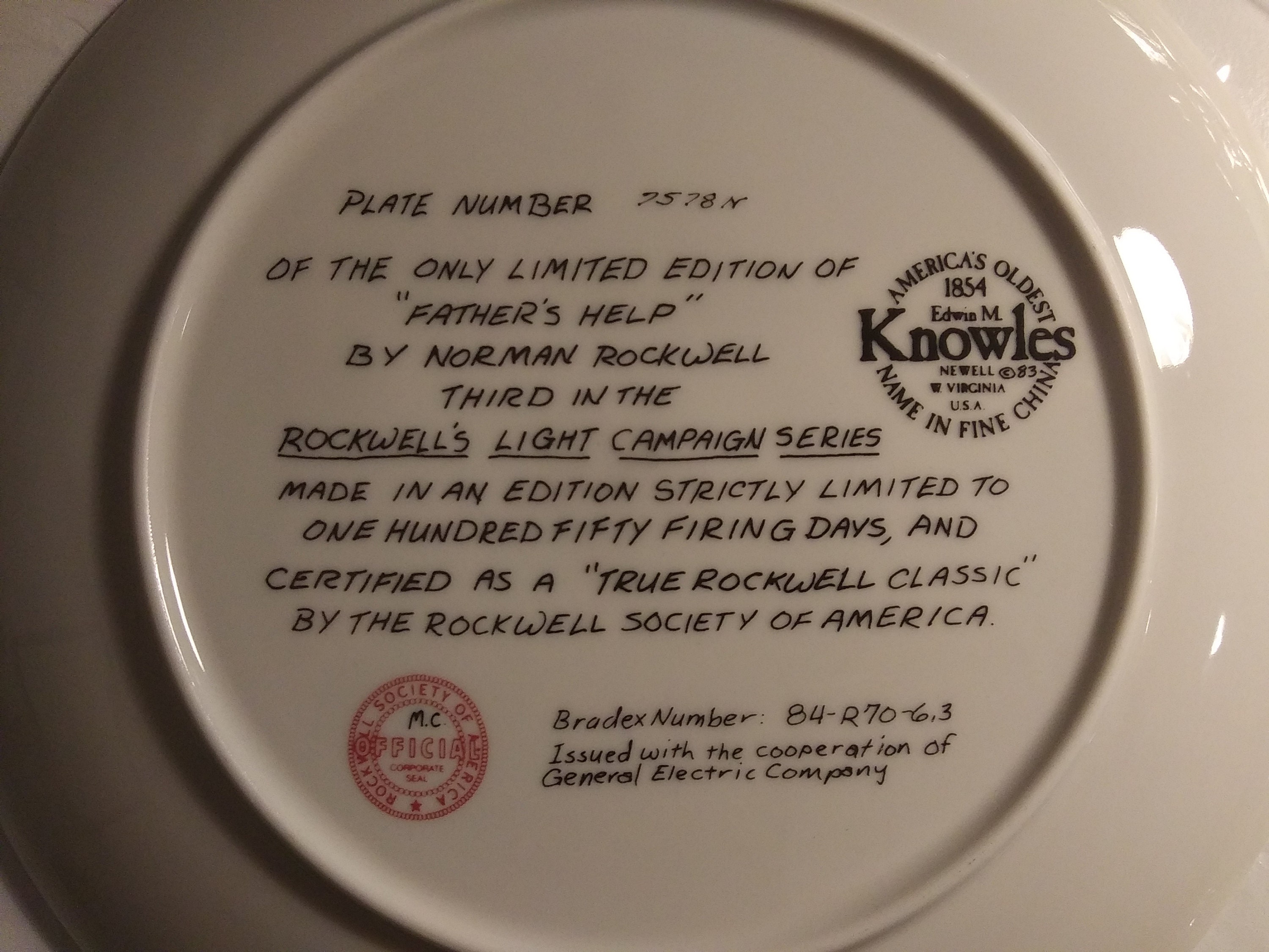 Norman Rockwell fathers Help Collectors Plate 1983 - Etsy Norman Rockwell fathers Help Collectors Plate 1983 - Etsy
