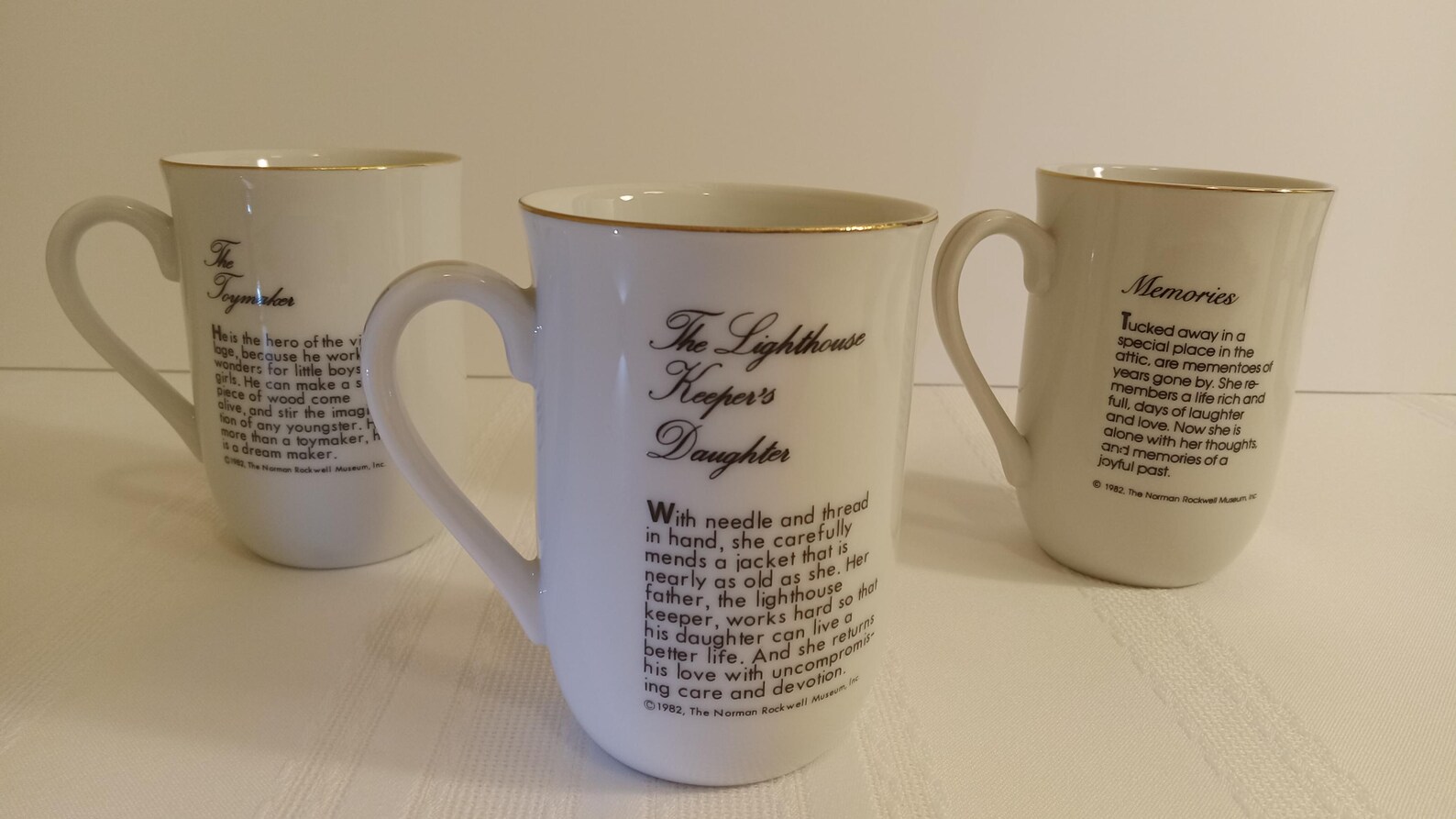 Norman Rockwell Museum Stamped Cups, 1982 - Etsy
