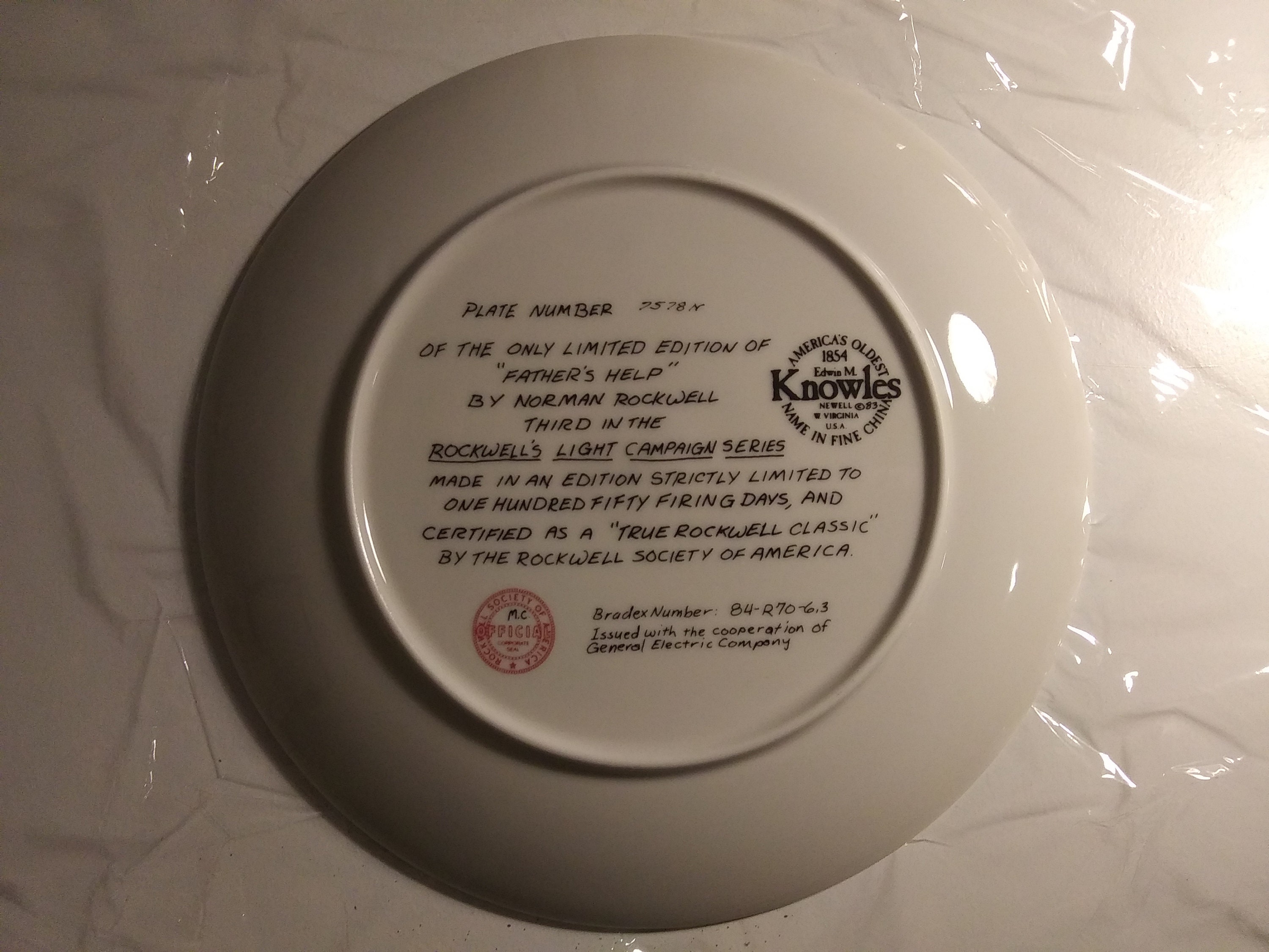 Norman Rockwell fathers Help Collectors Plate 1983 - Etsy Norman Rockwell fathers Help Collectors Plate 1983 - Etsy