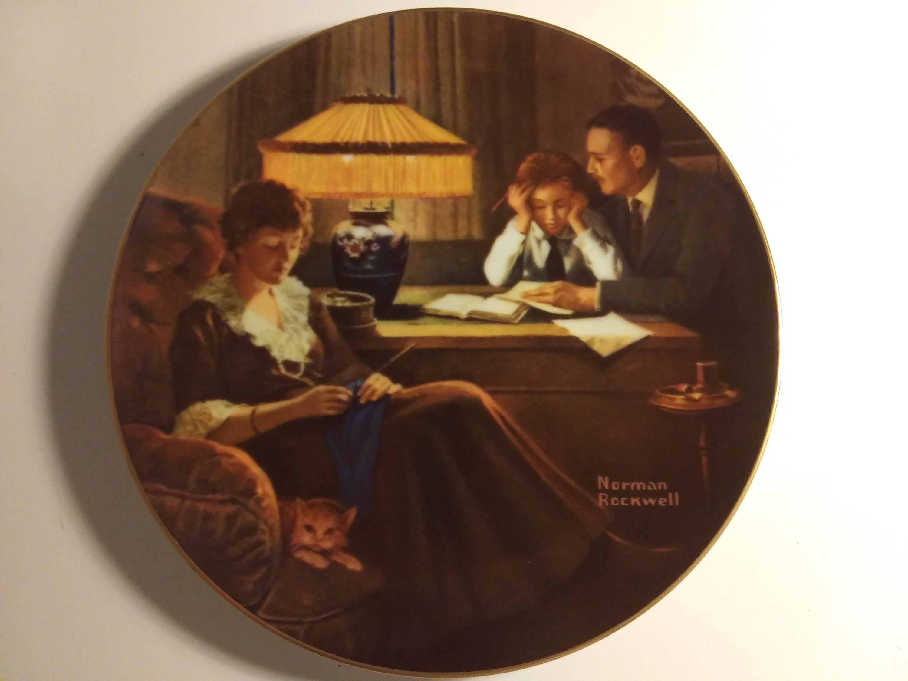 Norman Rockwell fathers Help Collectors Plate 1983 - Etsy