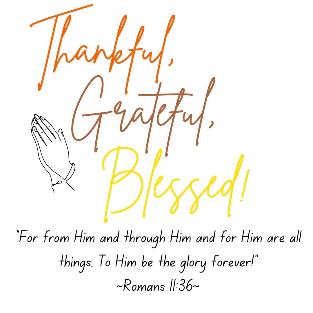 Thankful Grateful Blessed, Christian SVG, Christian Jpg, Christian Png ...