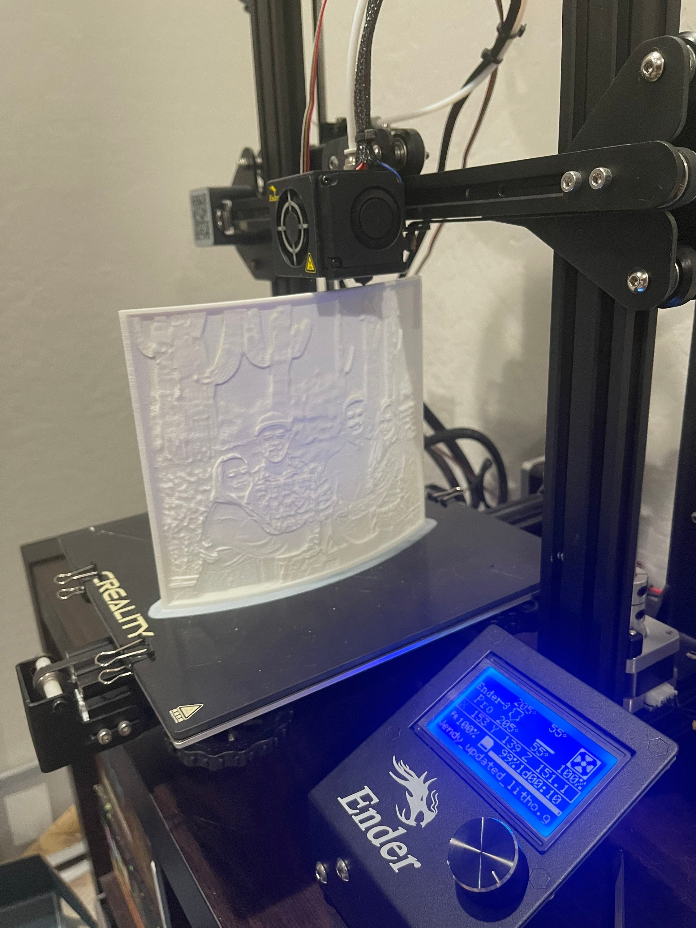 Custom 6in Lithopane 3d Print - Etsy