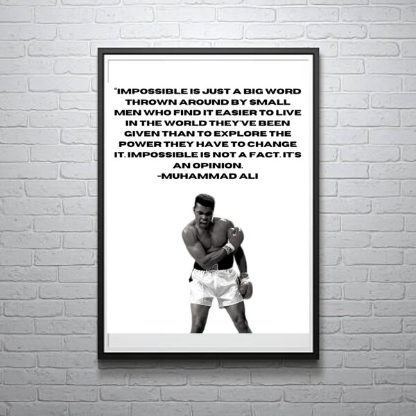 Muhammad Ali Quote - Etsy