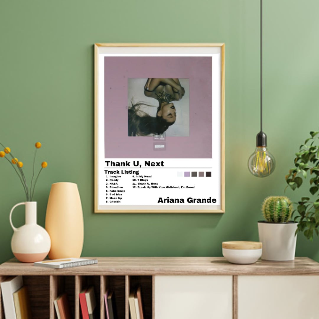 Ariana Grande Thank U Next Album Cover Music Print Album Print Gift for ...