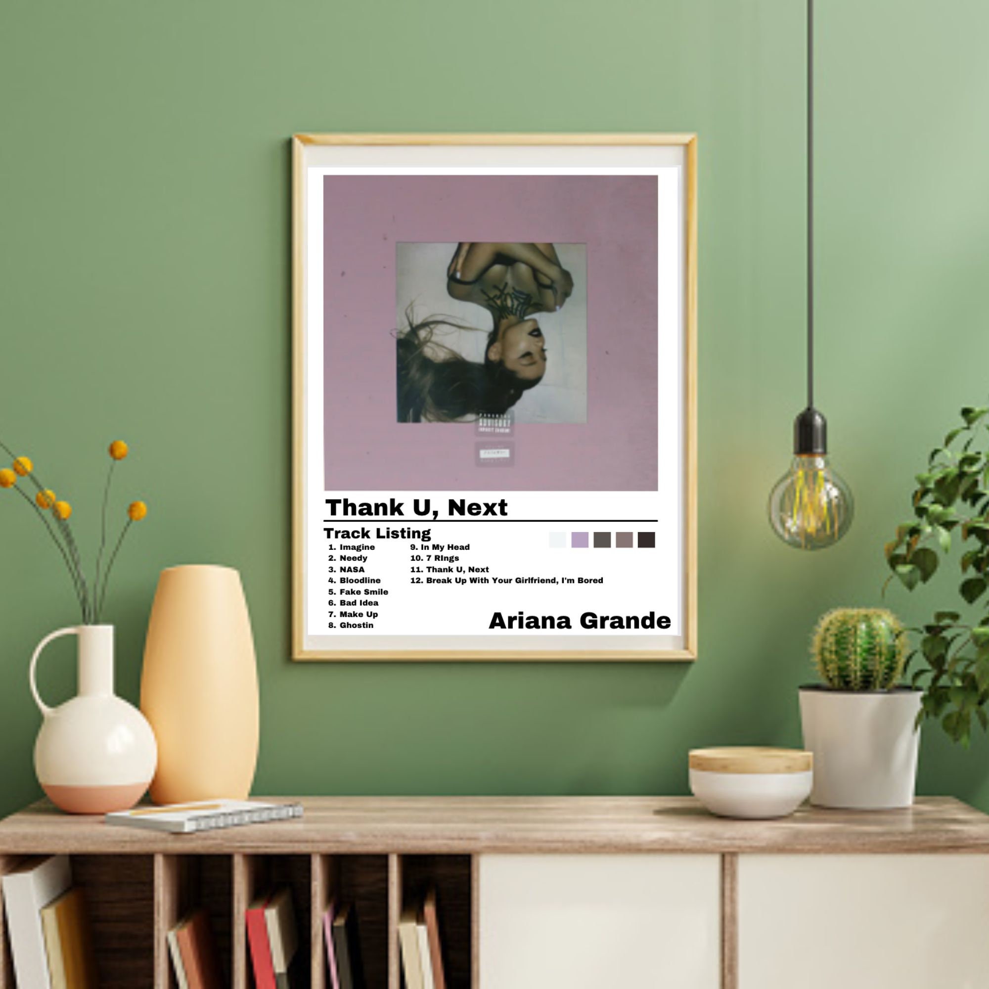 Ariana Grande Thank U Next Album Cover Music Print Album Print - Etsy