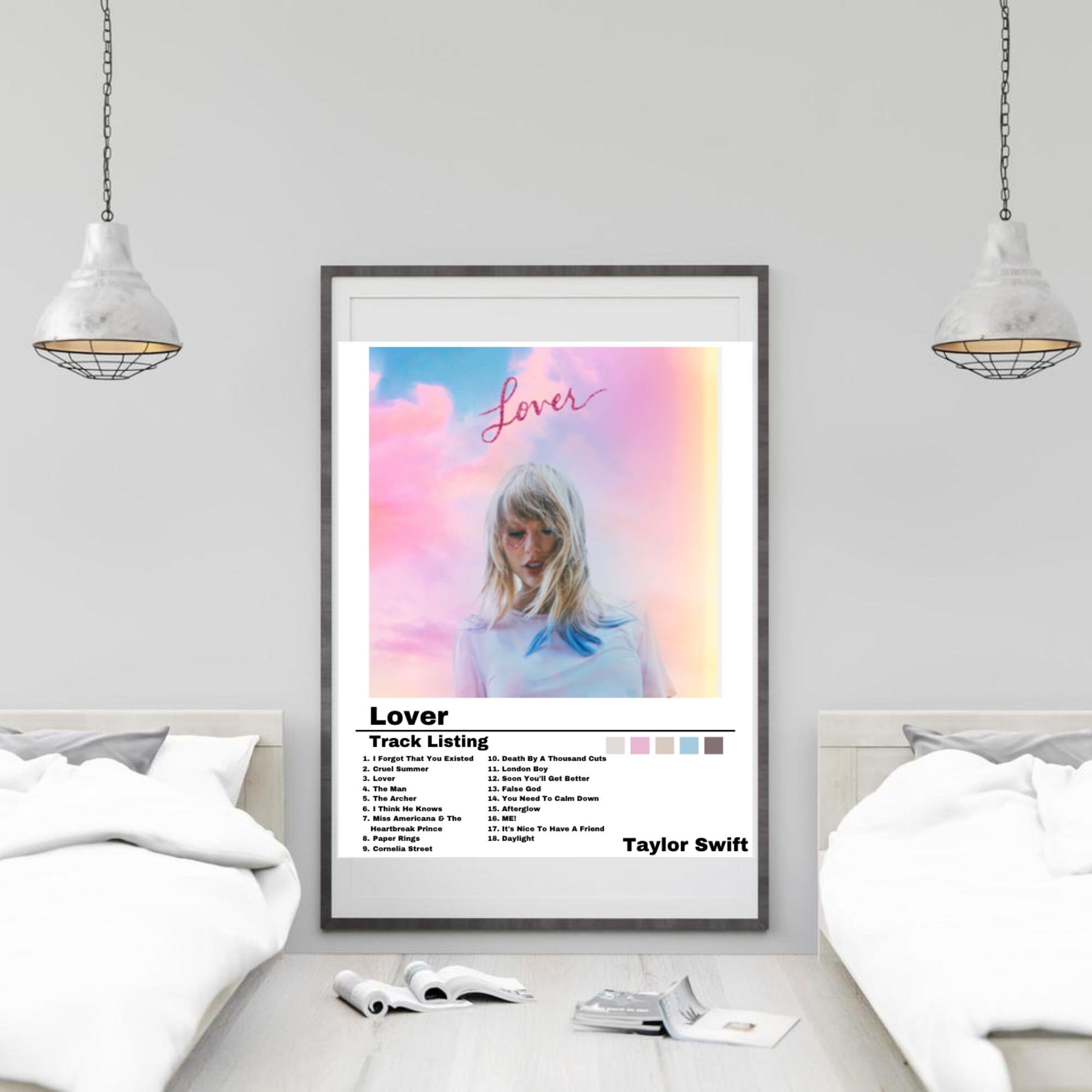 Taylor Swift Lover Album Cover Music Print Album Print Gift for Her ...