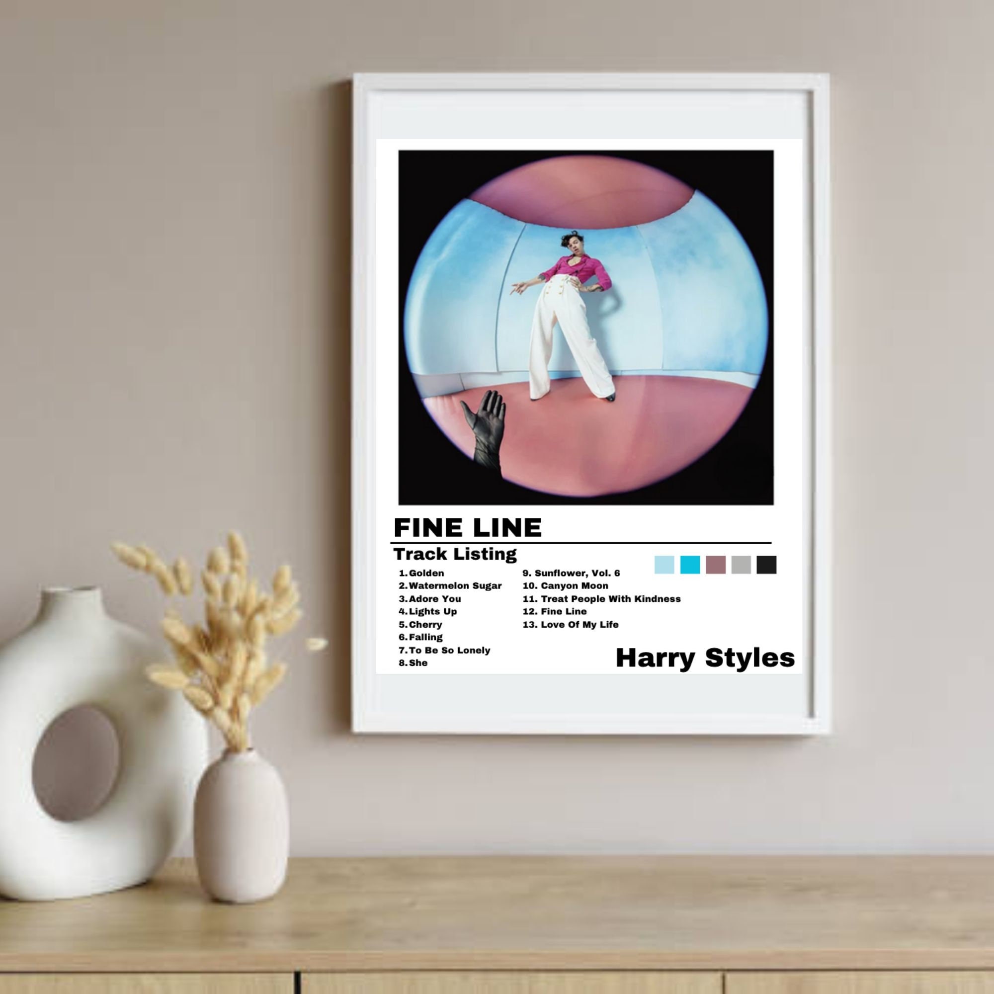 Harry Styles Fine Line Album Cover Music Print Album Print T For Her