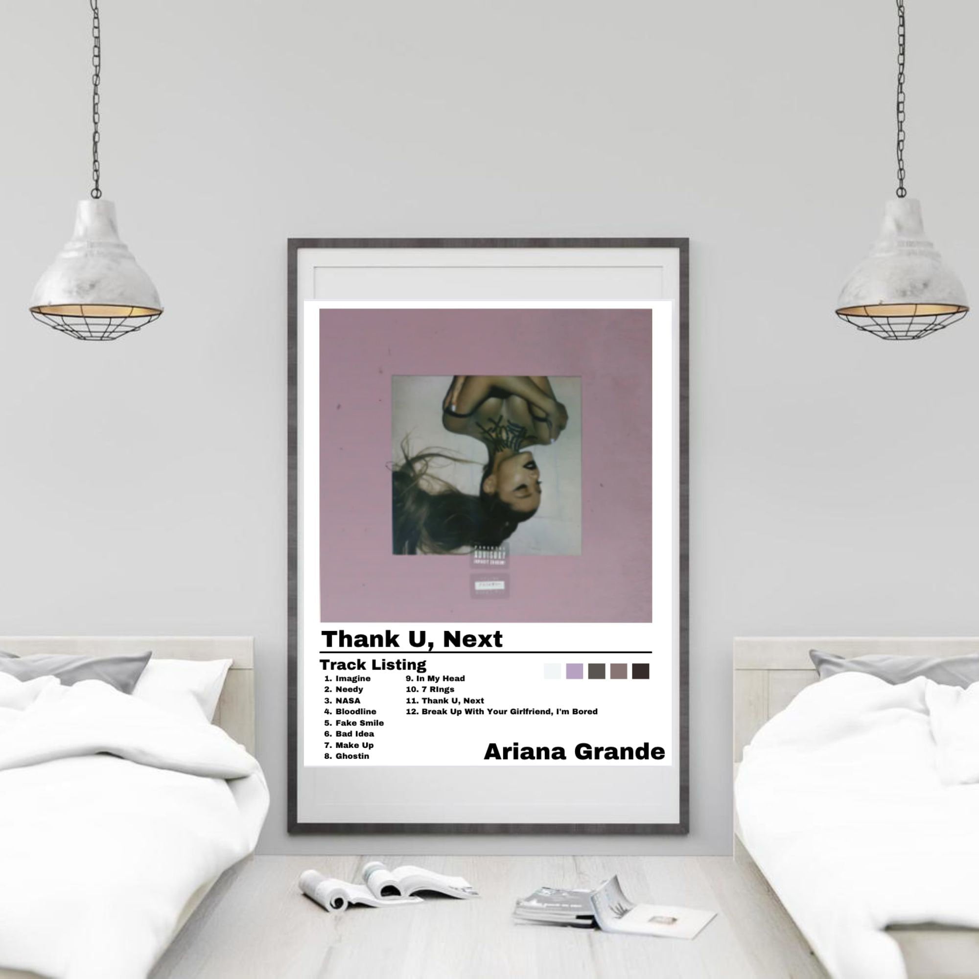Ariana Grande Thank U Next Album Cover Music Print Album Print - Etsy