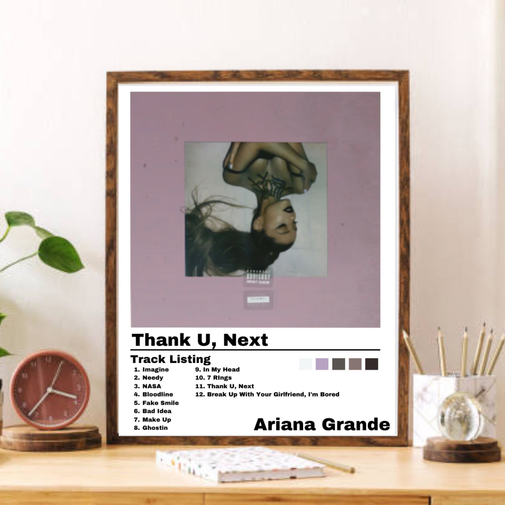 Ariana Grande Thank U Next Album Cover Music Print Album Print - Etsy