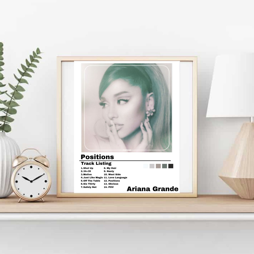 Ariana Grande Positions Album Cover Music Print Album Print Gift for ...