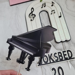 Personalized Piano Cake Topper: Musical Birthday Party Decor - Etsy