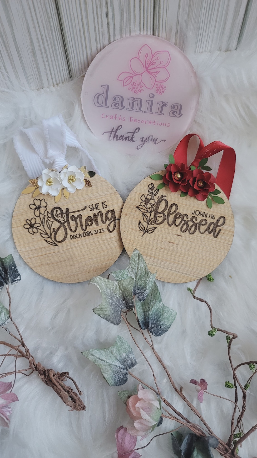 Bible Verse/christmas Ornaments/wood Ornaments/laser Engraved - Etsy