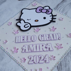 Hello Graduation Hat, Graduation Cap, Class of 2025, Cap Custom ...