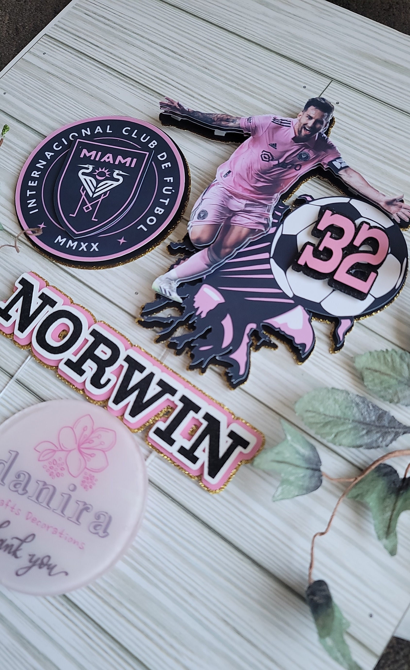 Messi Cake Topper, Soccer Cake Topper, Messi, Soccer, Birthday Cake ...