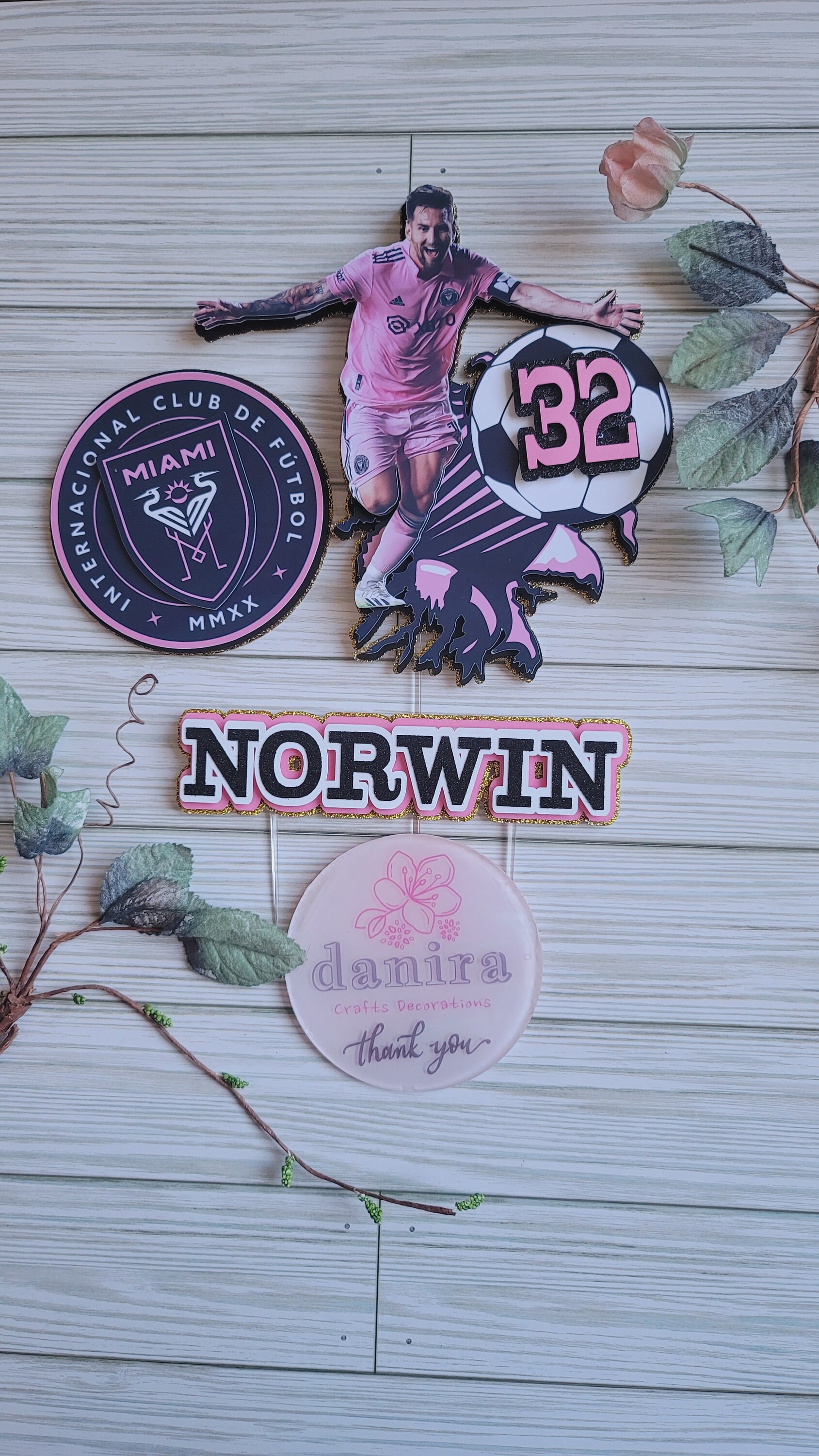 Messi Cake Topper, Soccer Cake Topper, Messi, Soccer, Birthday Cake ...