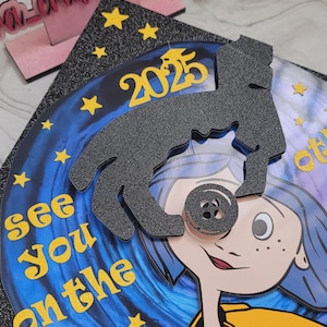 Coraline Graduation Cap Topper - Personalized Coraline Grad Topper ...